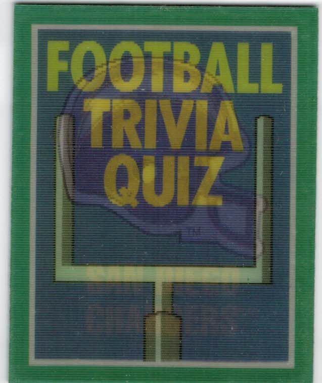 1989 Score Trivia Quiz #18 Football Trivia Quiz - San Diego Chargers ...