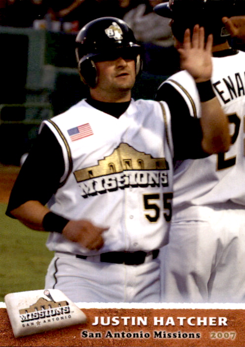 2007 San Antonio Missions Grandstand #23 Justin Hatcher - NM