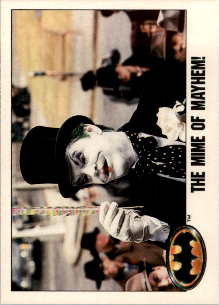 1989 Topps Batman Movie Collector's Edition #55 The Mime of Mayhem - NM-MT
