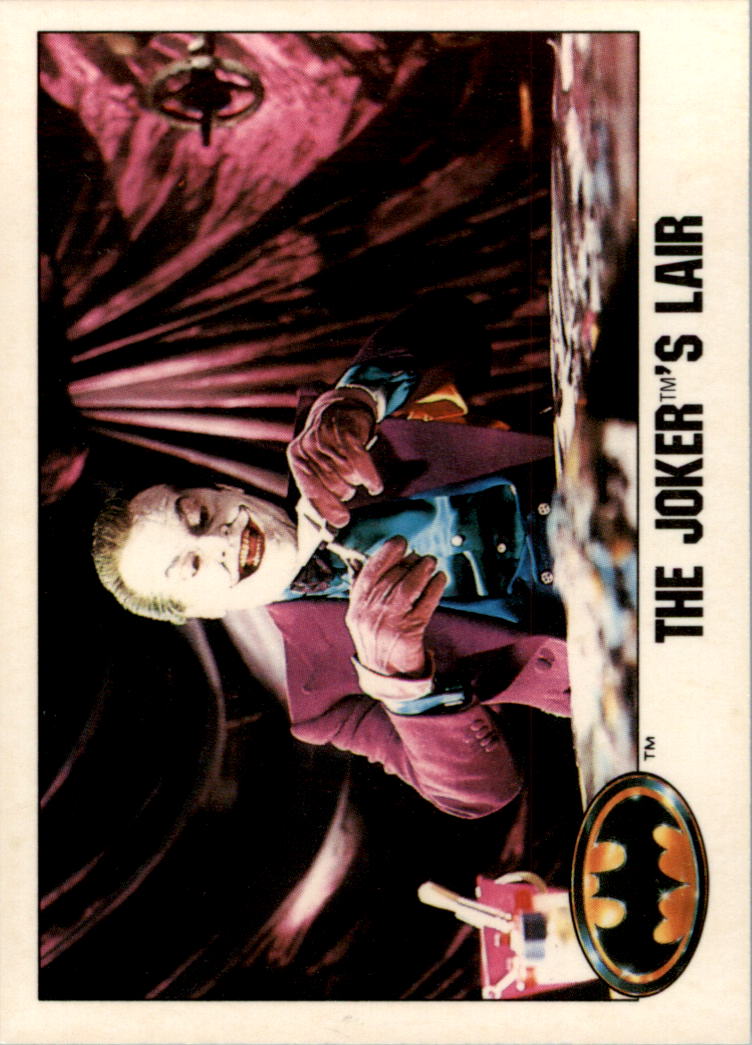 1989 Topps Batman Movie Collector's Edition #60 The Joker's Lair - NM-MT