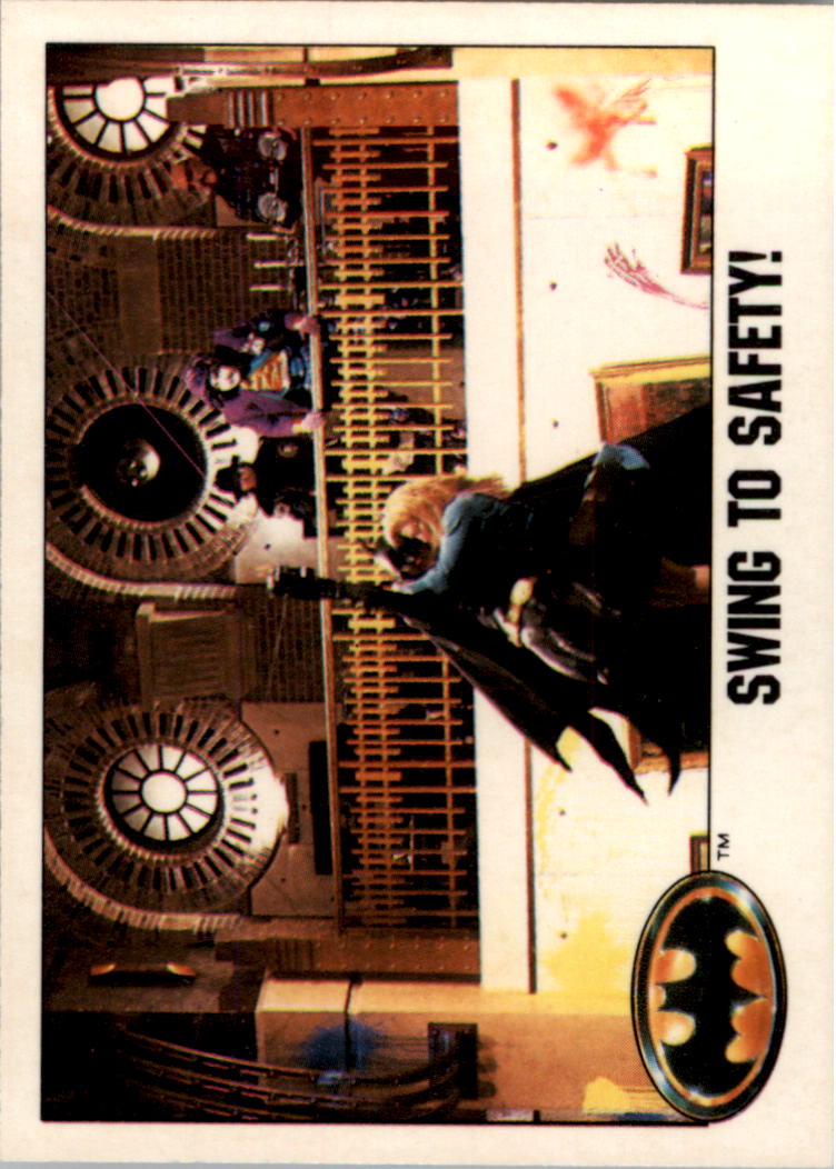 1989 Topps Batman Movie Collector's Edition #75 Swing to Safety - NM-MT
