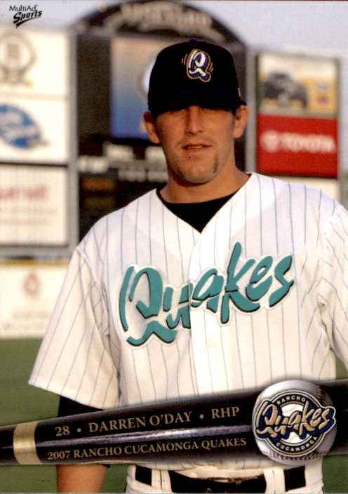 2007 Rancho Cucamonga Quakes Multi-Ad #14 Darren O'Day - NM