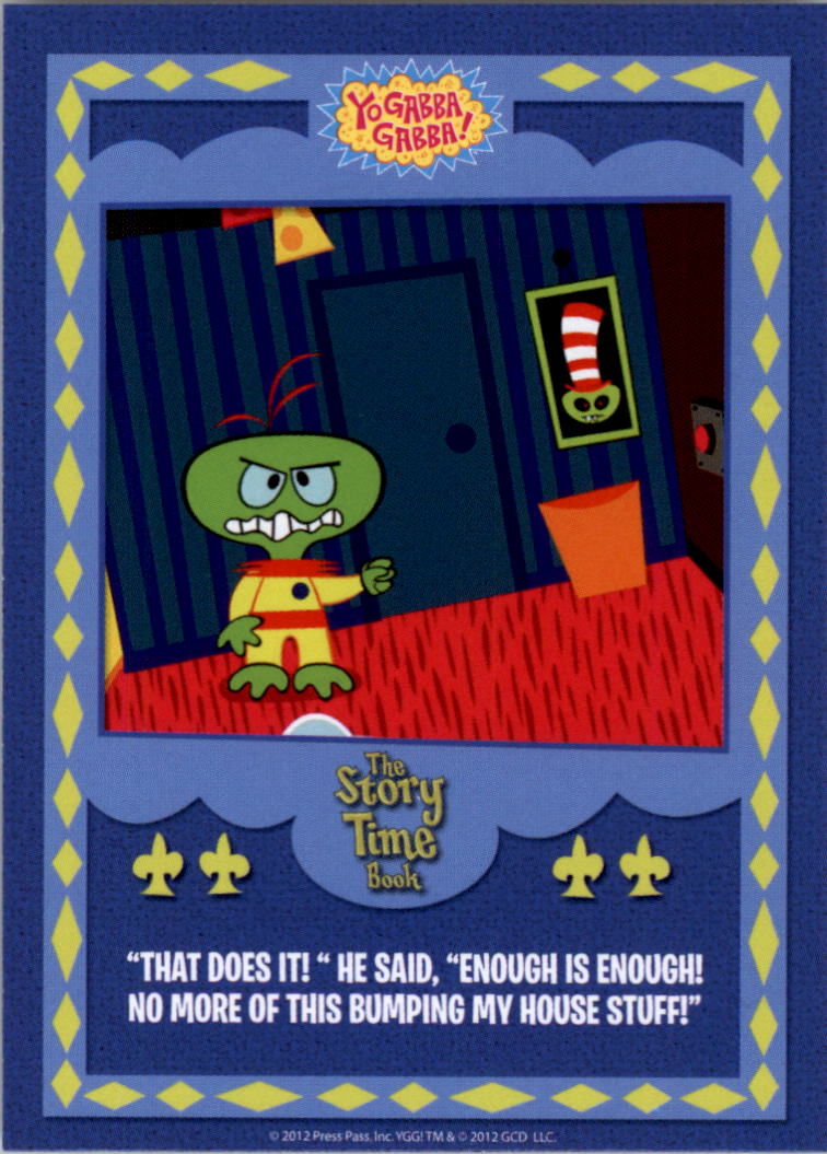 2012 Press Pass Yo Gabba Gabba Stickers #75 The Story Book Time - NM-MT