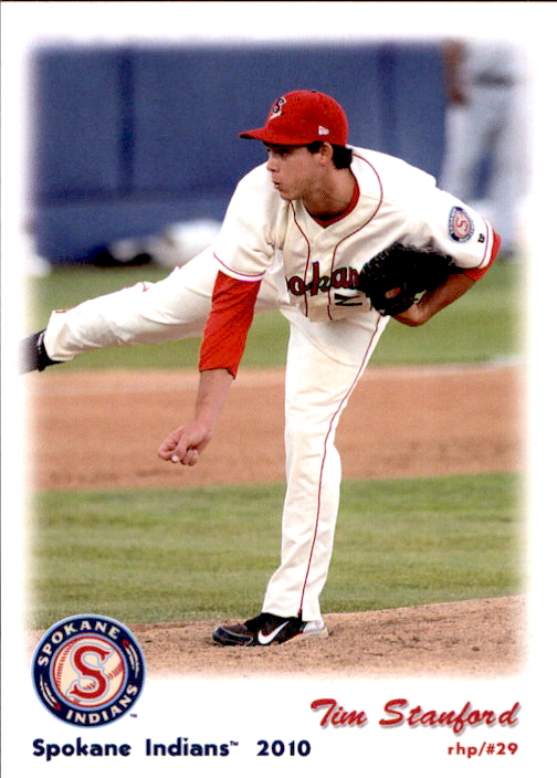2010 Spokane Indians Grandstand #34 Tim Stanford - NM