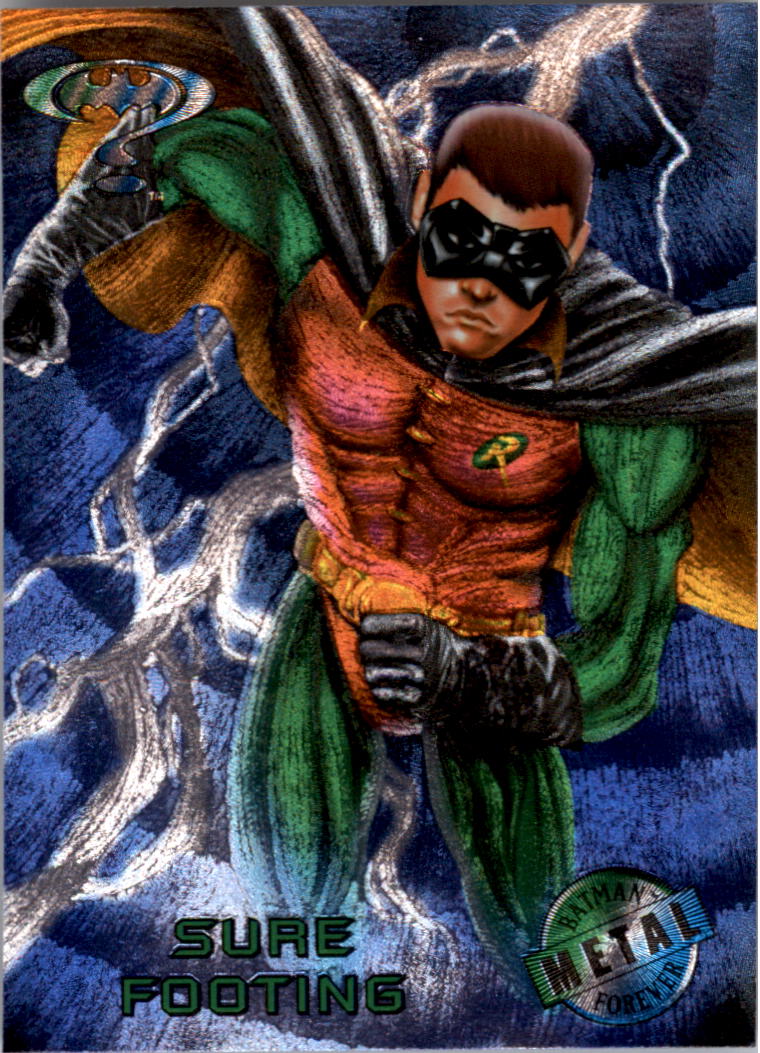 1995 Fleer Metal Batman Forever #66 Sure Footing - NM-MT