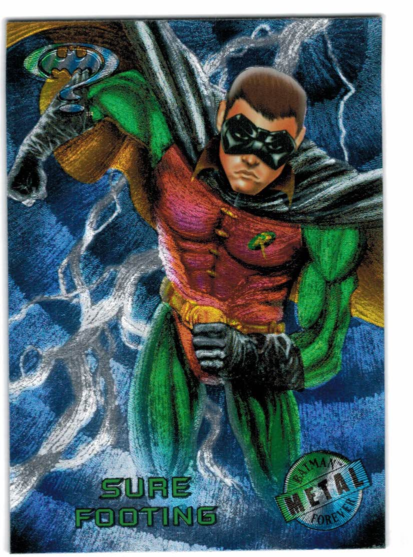 1995 Fleer Metal Batman Forever #66 Sure Footing - NM-MT