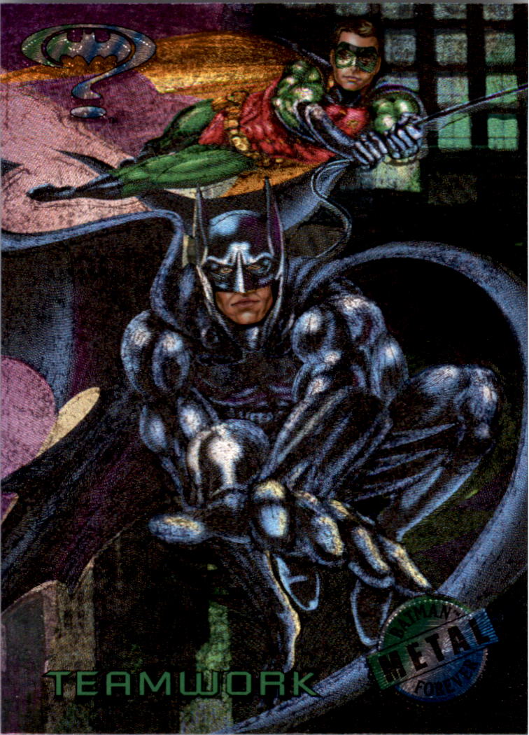1995 Fleer Metal Batman Forever #70 Teamwork - NM-MT