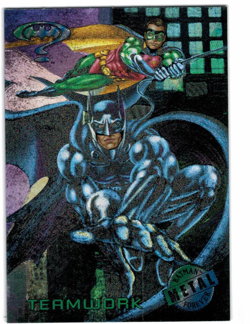 1995 Fleer Metal Batman Forever #70 Teamwork - NM-MT