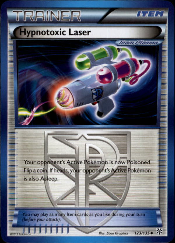 2013 Pokemon Black and White Plasma Storm #123 Hypnotoxic Laser U - NM-MT