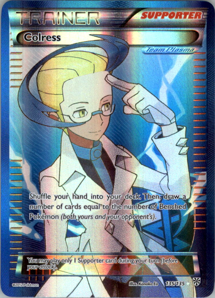 2013 Pokemon Black and White Plasma Storm #135 Colress FULL ART UR - NM-MT