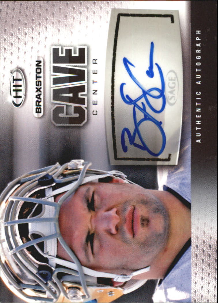 2013 SAGE HIT Autographs Silver #A17 Braxston Cave - NM-MT
