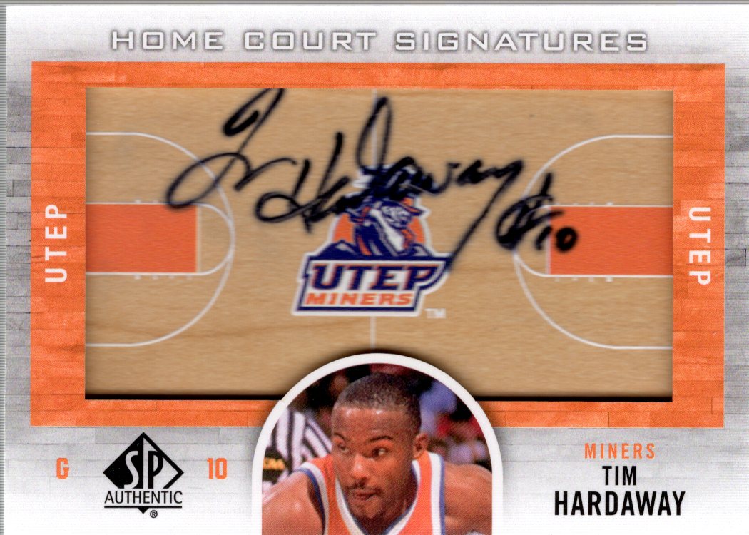 2012-13 SP Authentic Home Court Signatures #TH Tim Hardaway E - NM-MT