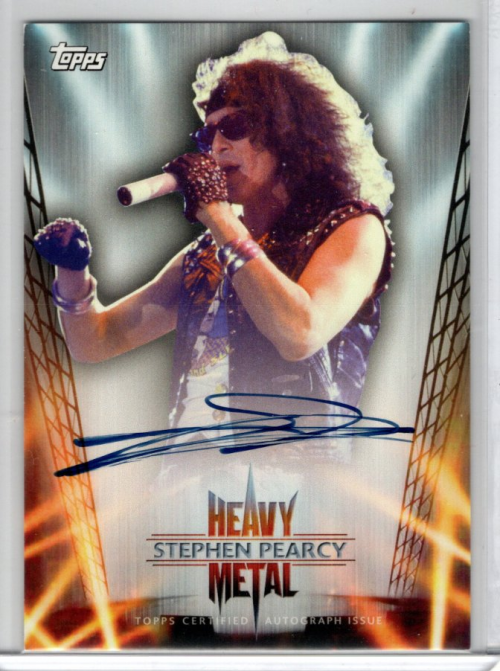 2013 Topps Archives Heavy Metal Autographs #SP Stephen Pearcy - - Lead ...