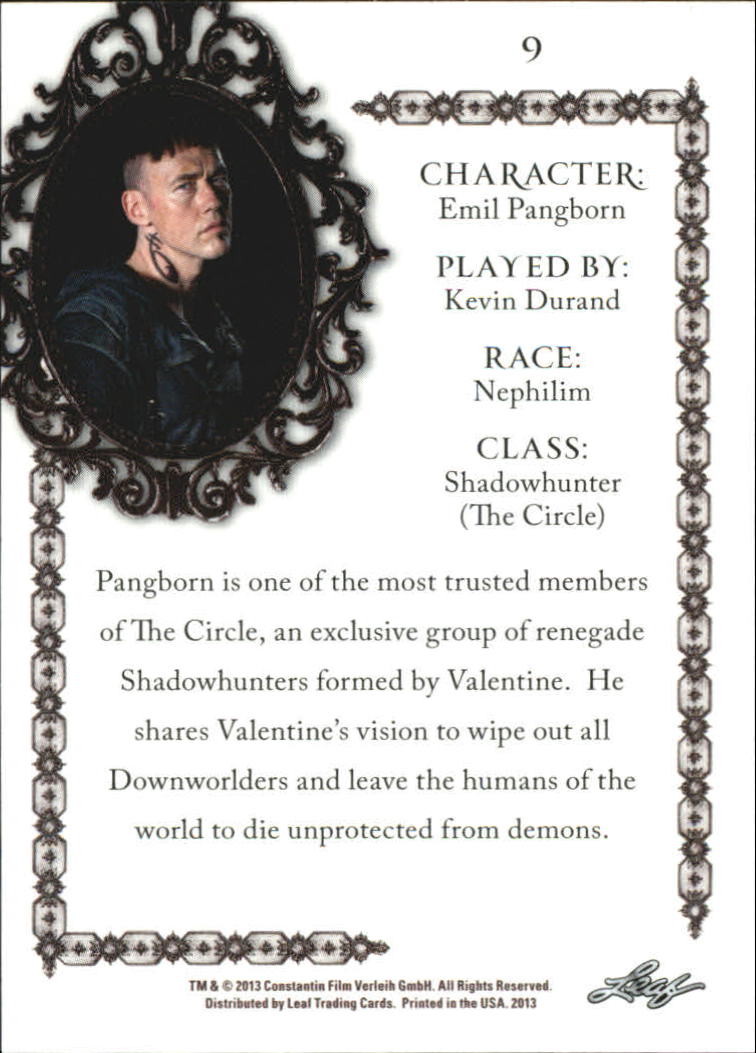 2013 Leaf Mortal Instruments City of Bones #CB9 Kevin Durand/ as Emil ...