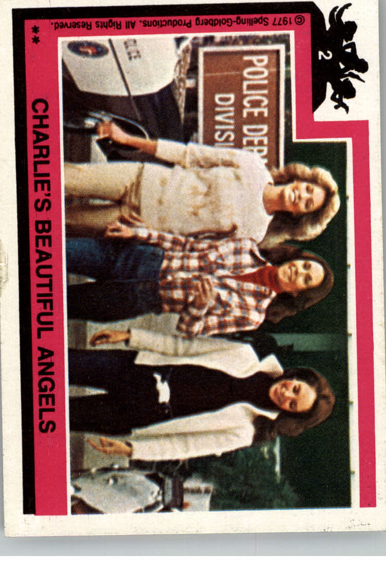 1977 Topps Charlie's Angels #2 Charlie's Beautiful Angels - NM