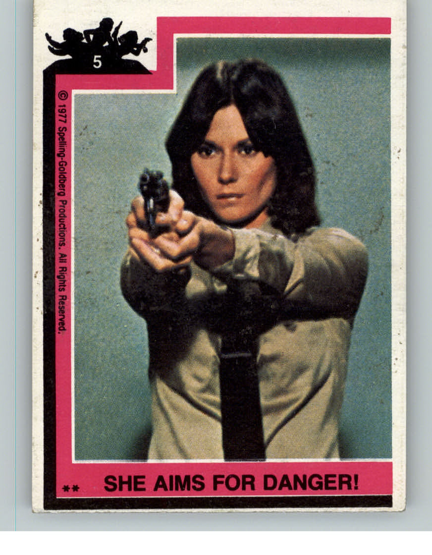 1977 Topps Charlie's Angels #5 She Aims for Danger - VG-EX - Card Shack ...