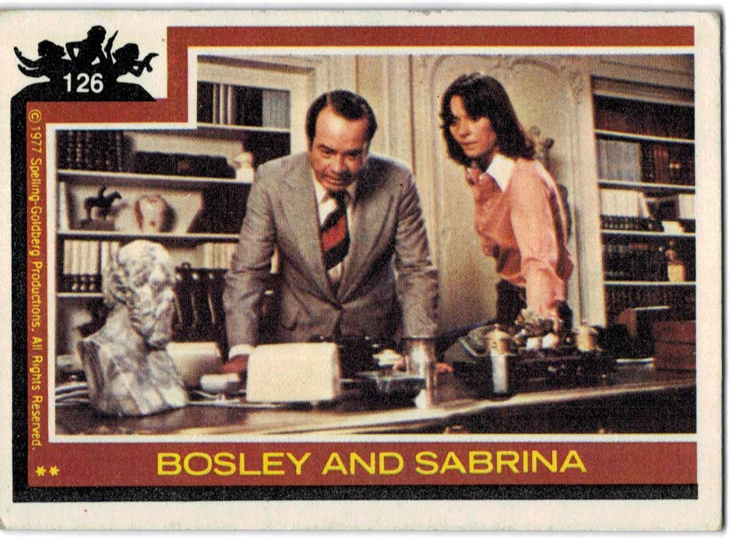 1977 Topps Charlie's Angels #126 Bosley and Sabrina - EX