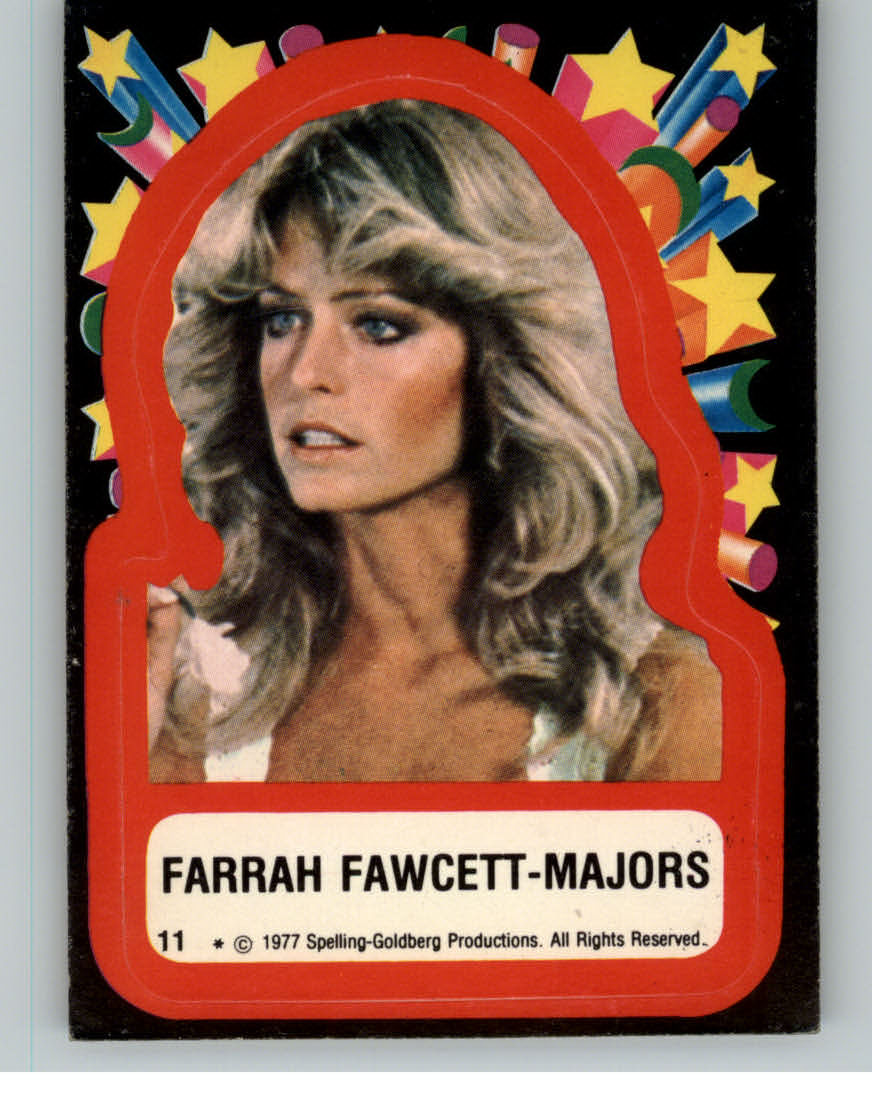 1977 Topps Charlie's Angels Stickers #11 Farrah Fawcett-Majors - EX - Card Shack | Beckett ...