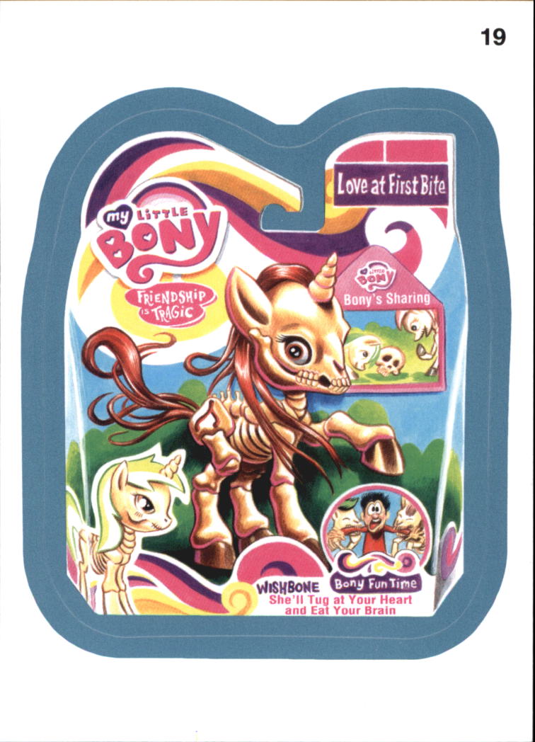 2013 Topps Wacky Packages Series 11 Blue #19a My Little Bony/ (Raisin ...
