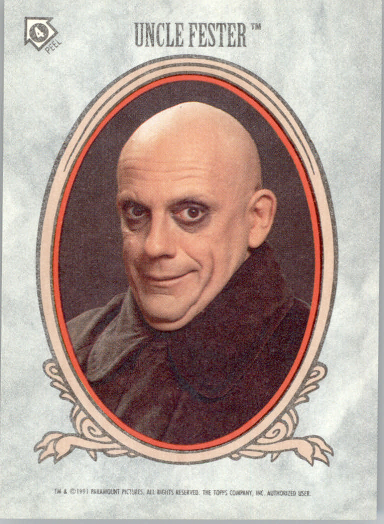 1991 Topps The Addams Family Stickers #4 Uncle Fester - NM-MT