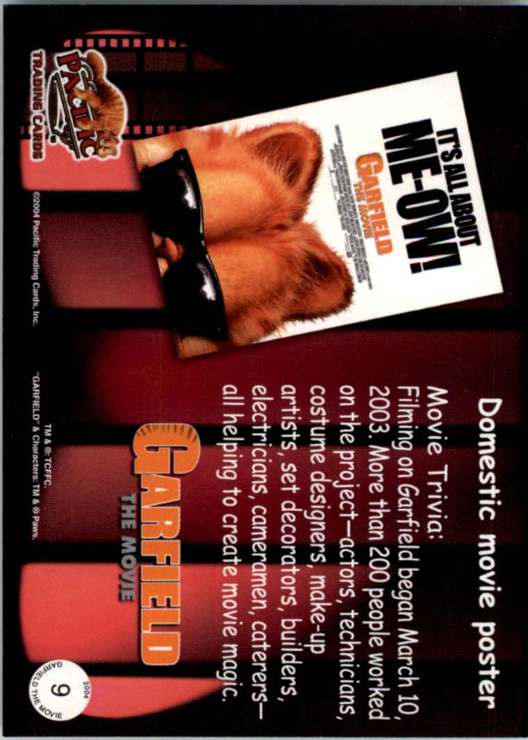 2004 Pacific Garfield Collection Garfield the Movie Paw Print #9 ...