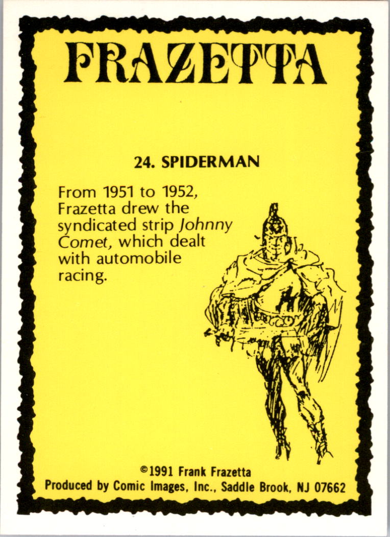 1991 Comic Images Frank Frazetta #24 Spiderman - NM-MT