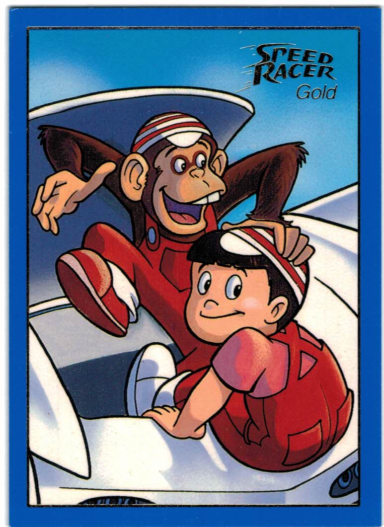 1993 Prime Time Speed Racer Gold #40 Spridle and Chim Chim - NM-MT