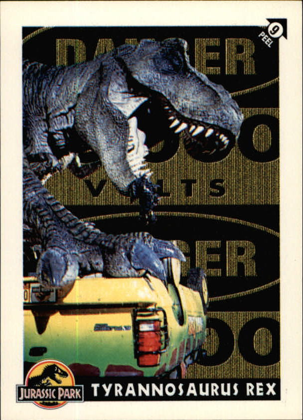 1993 Topps Jurassic Park Stickers #9 Jurassic Park Brachiosaur - Nm-mt