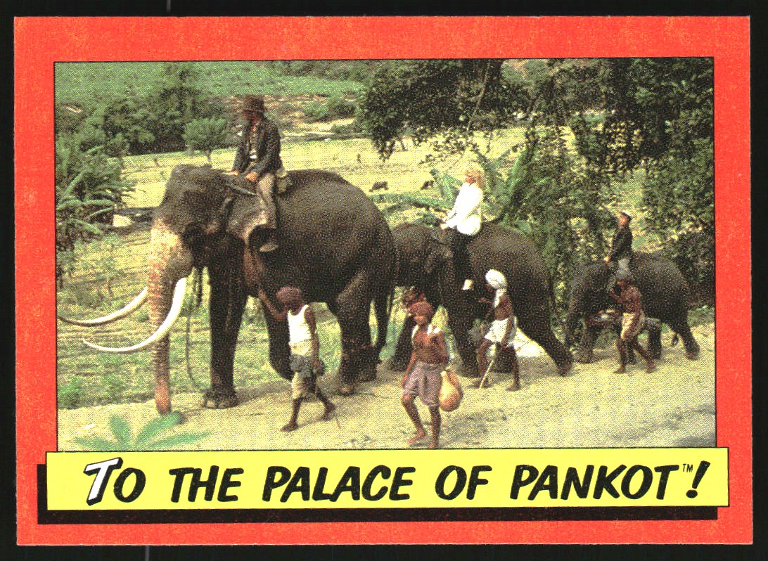 1984 Topps Indiana Jones and the Temple of Doom #16 To the Palace of ...