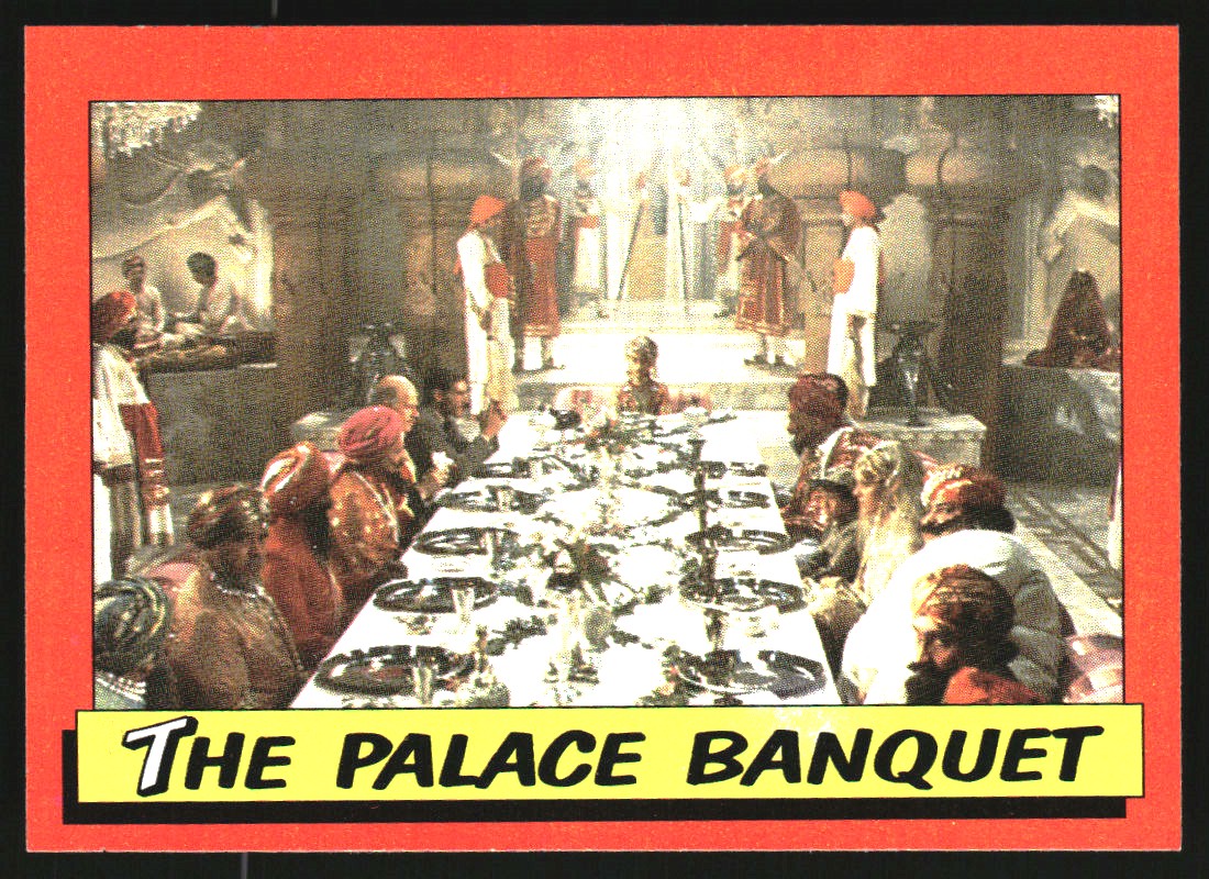 1984 Topps Indiana Jones and the Temple of Doom #23 The Palace Banquet ...