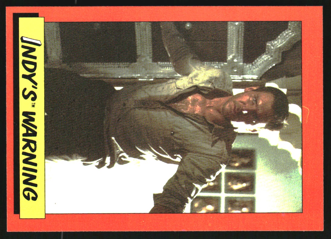 1984 Topps Indiana Jones and the Temple of Doom #31 Indy's Warning - NM-MT