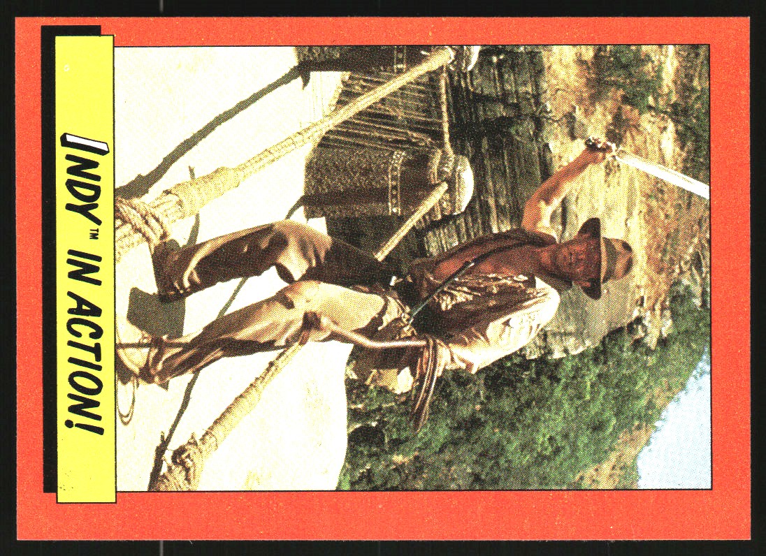 1984 Topps Indiana Jones and the Temple of Doom #79 Indy in Action - NM ...