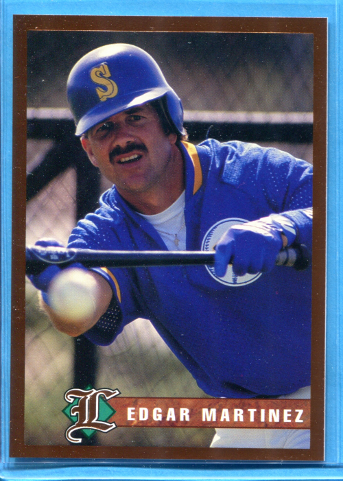 1993 Legends Baseball Bronze Foil Card #11 Edgar Martinez - NM-MT