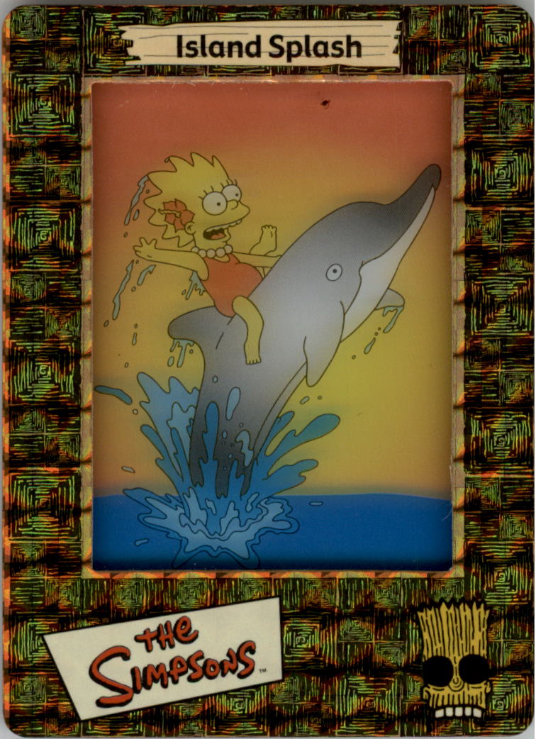 2000 Artbox The Simpsons FilmCardz Foil Cels #S9 Island Splash - NM-MT