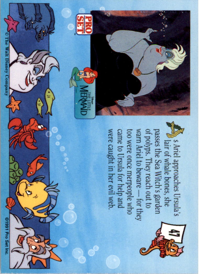1991 Pro Set The Little Mermaid #47 Ursula's Lair - NM-MT