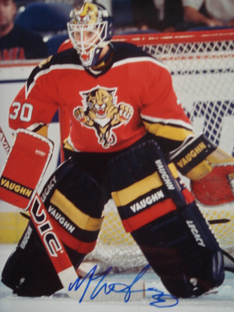 Mark Fitzpatrick autographed 8 x 10 panthers picture with Coa - NM-MT