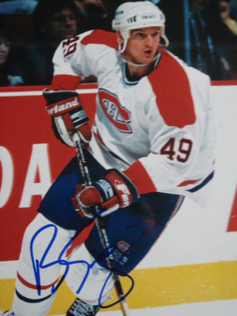 Brian Savage autographed 8 x 10 Canadiens picture with coa - NM-MT