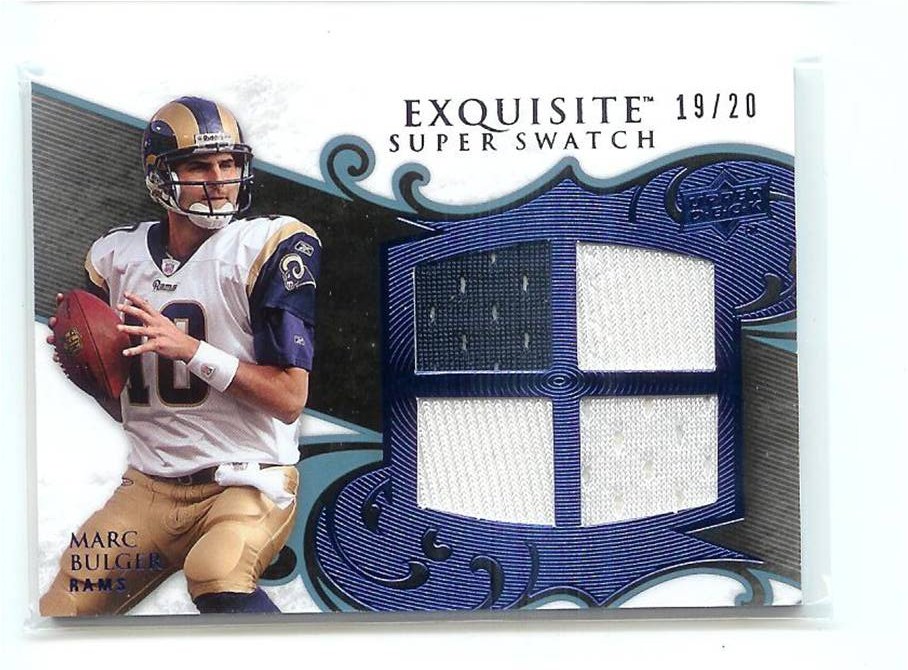 2008 Exquisite Collection Super Swatch Blue #SSBU Marc Bulger - 09/20 ...