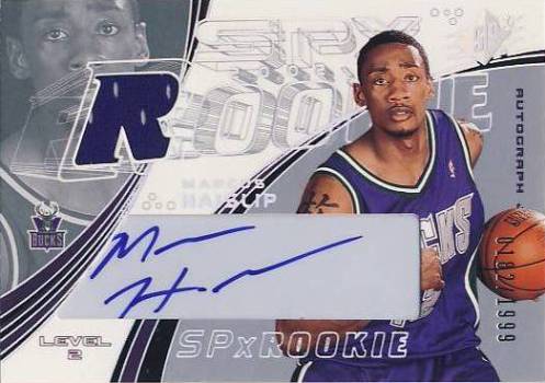 2002-03 SPx #121 Marcus Haislip JSY AU RC - #0182/1999 - NM-MT - So Cal ...