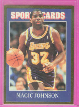 1992 Allan Kaye's Gold Foil Card #67 Magic Johnson
