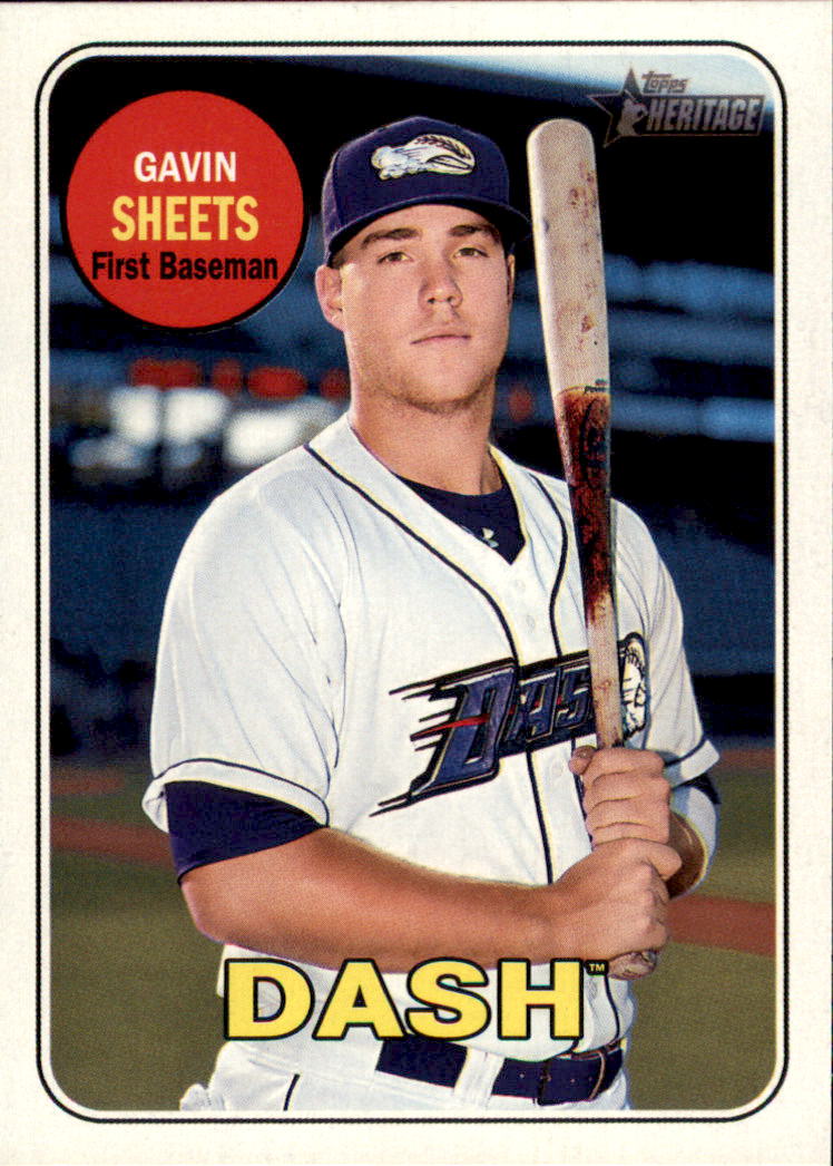 2018 Topps Heritage Minors #55 Gavin Sheets - B2397 - NM-MT