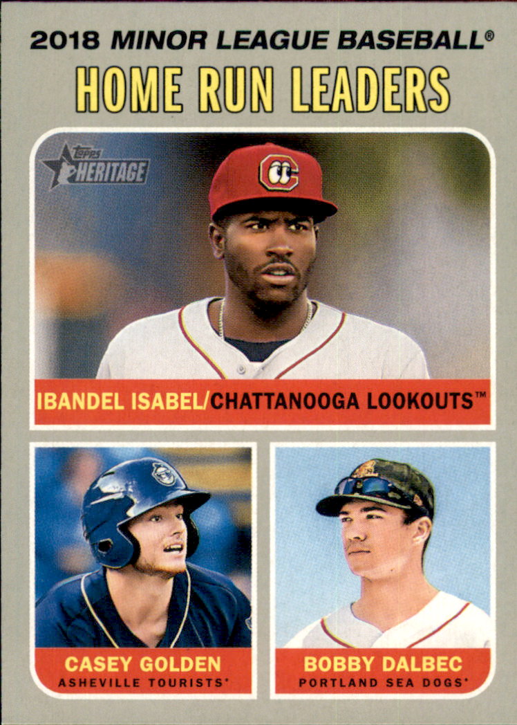 2019 Topps Heritage Minors #193 Bobby Dalbec/Ibandel Isabel/Casey ...