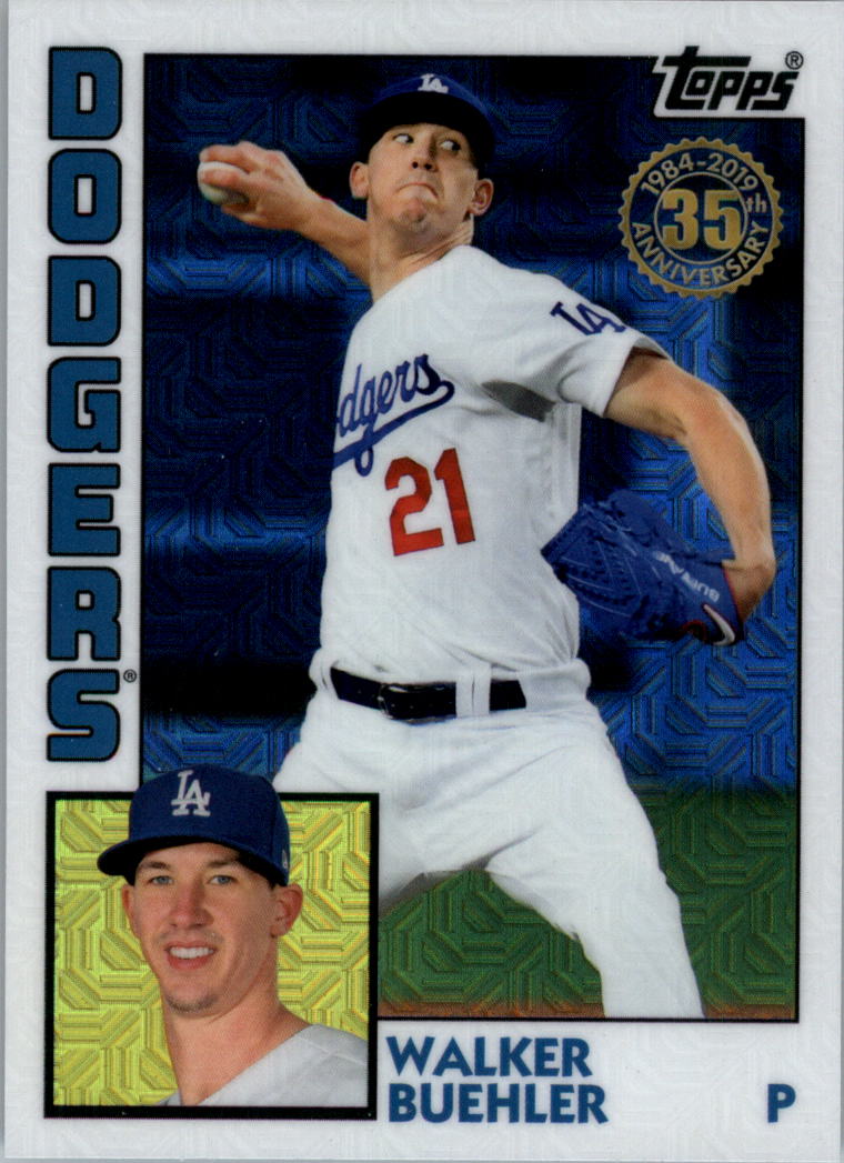 2019 Topps Update '84 Topps Silver Pack Chrome #T84U20 Walker Buehler ...