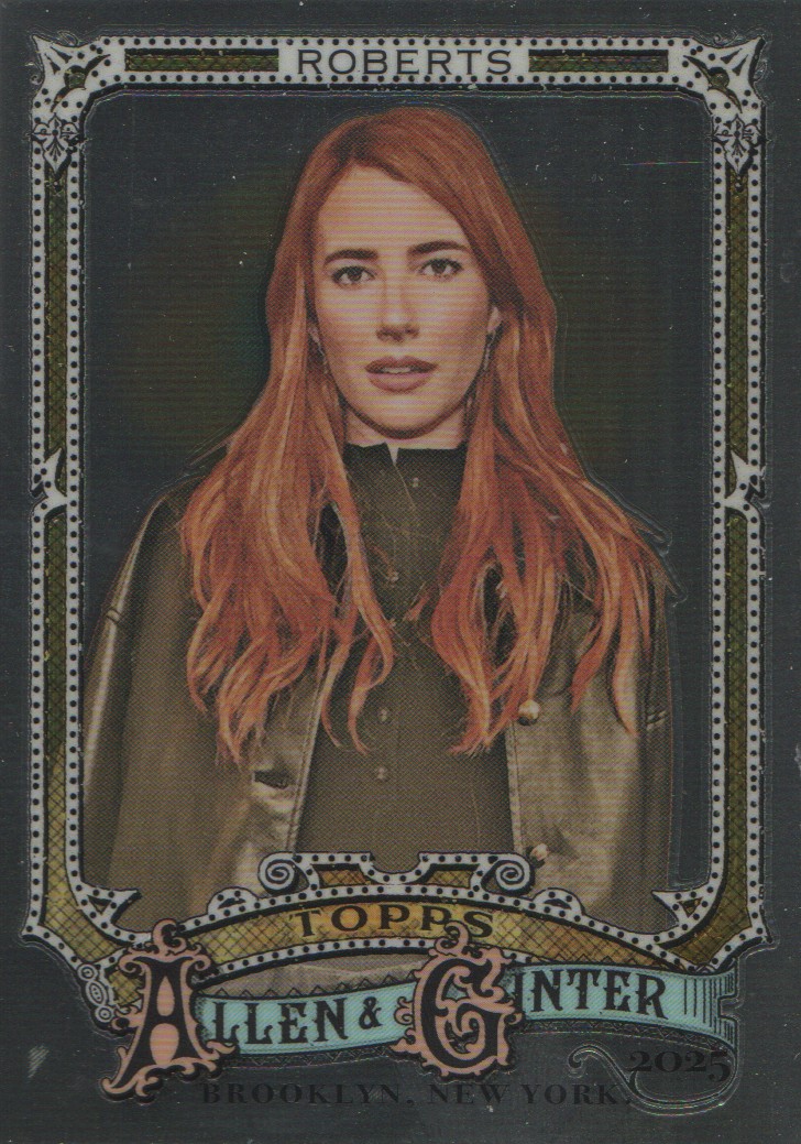 2025 Topps Allen and Ginter Chrome #286 Emma Roberts - NM-MT