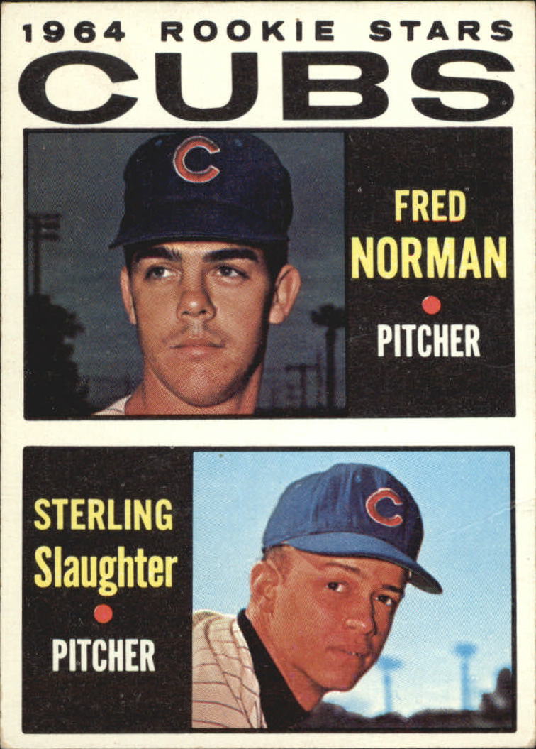 1964 Topps #469 Rookie Stars/Fred Norman RC/Sterling Slaughter RC - VG-EX