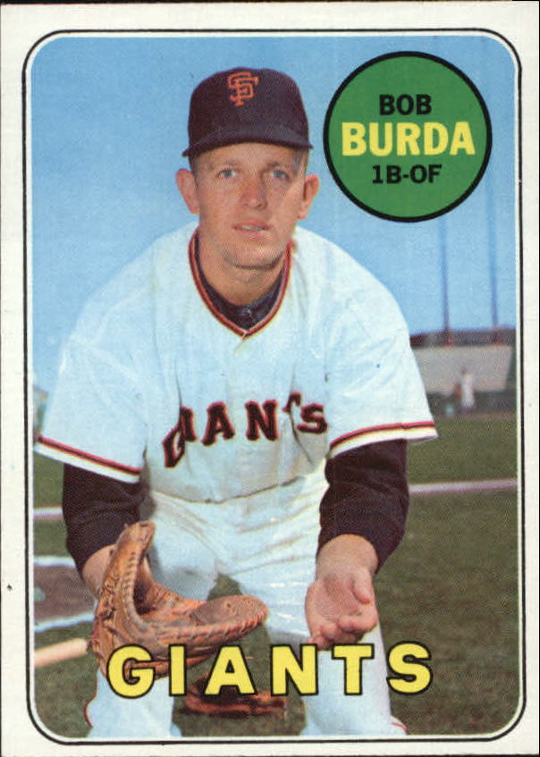 1969 Topps #392 Bob Burda RC - Vg+