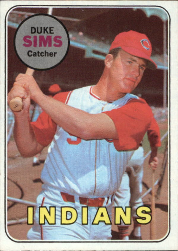 1969 Topps #414 Duke Sims - NM