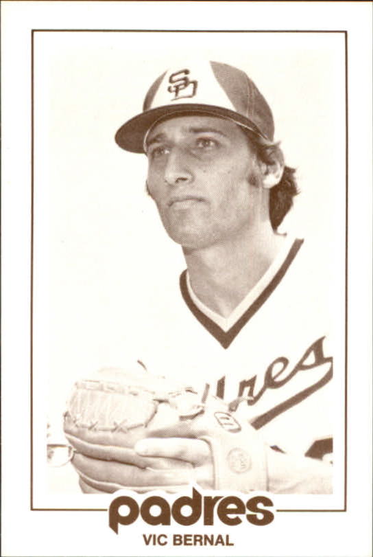 1977 Padres Schedule Cards #8 Vic Bernal - NM