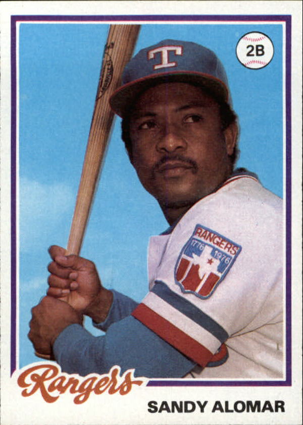 1978 Rangers Burger King #15 Sandy Alomar - NM-MT