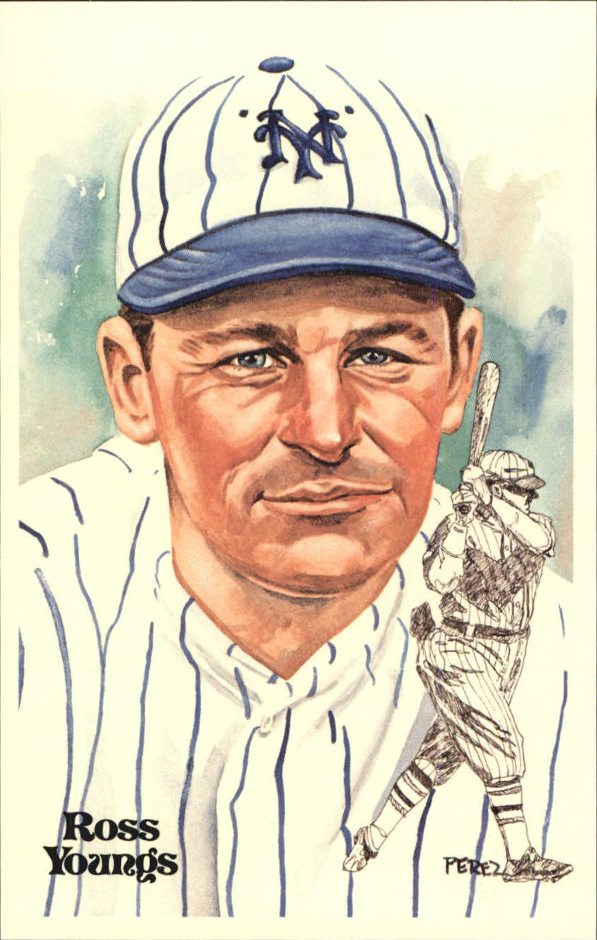 1980-02 Perez-Steele Hall of Fame Postcards #134 Ross Youngs - NM - Jim ...